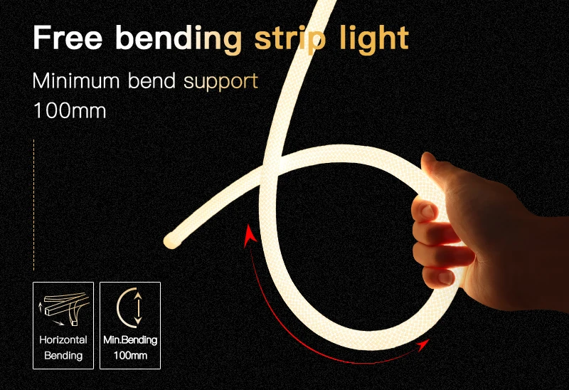 360 Degree LED Rope Strip - Waterproof IP65 Flex Light