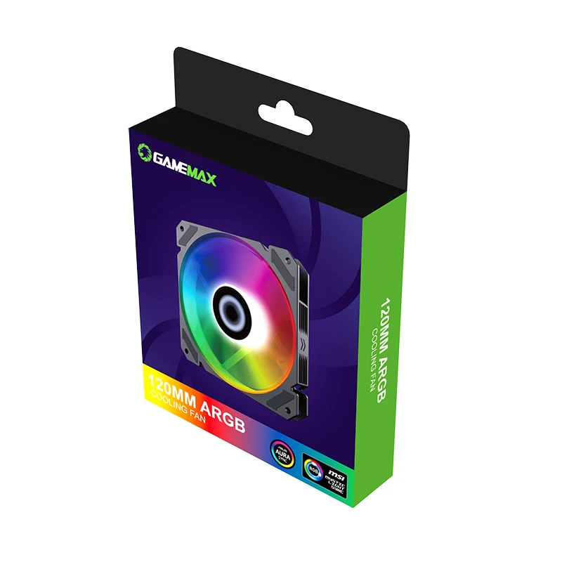 GAMEMAX Fn-12rainbow-C9 ARGB PC 120MM Cooler Fan Gaming