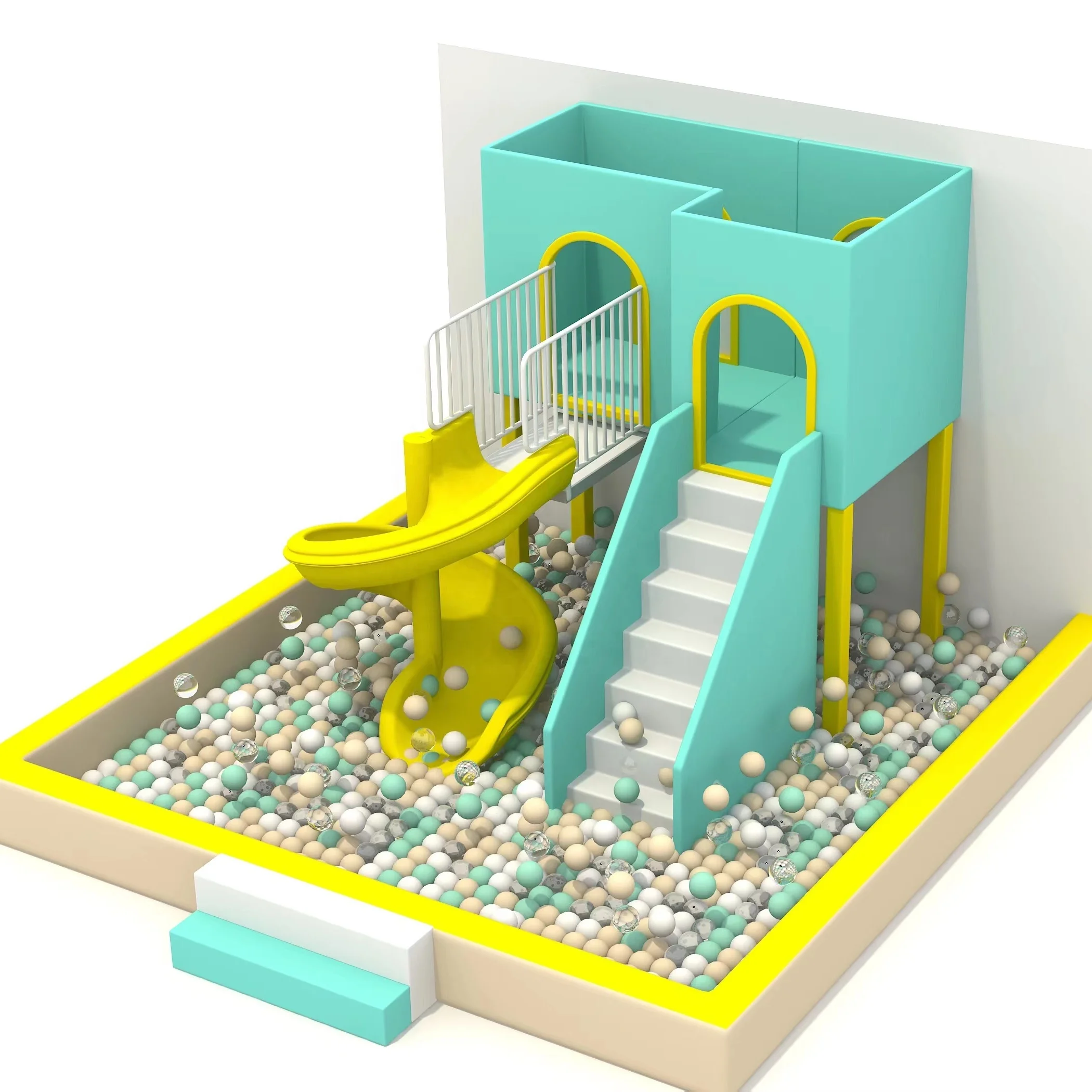 Naughty Castle Shopping Mall Indoor Amusement Equipment Soft Play Ball ...