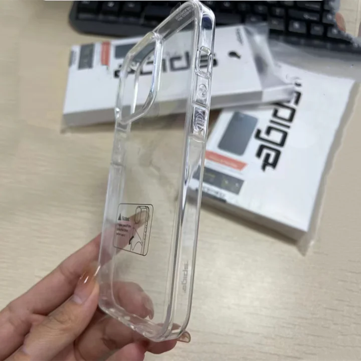 High Quality Spigening Transparent Phone Case Clear Hard Tpu Acrylic ...