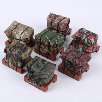 Ww2 Military Mini Soldier Figure Army Camouflage Supply Airdrop Box ...
