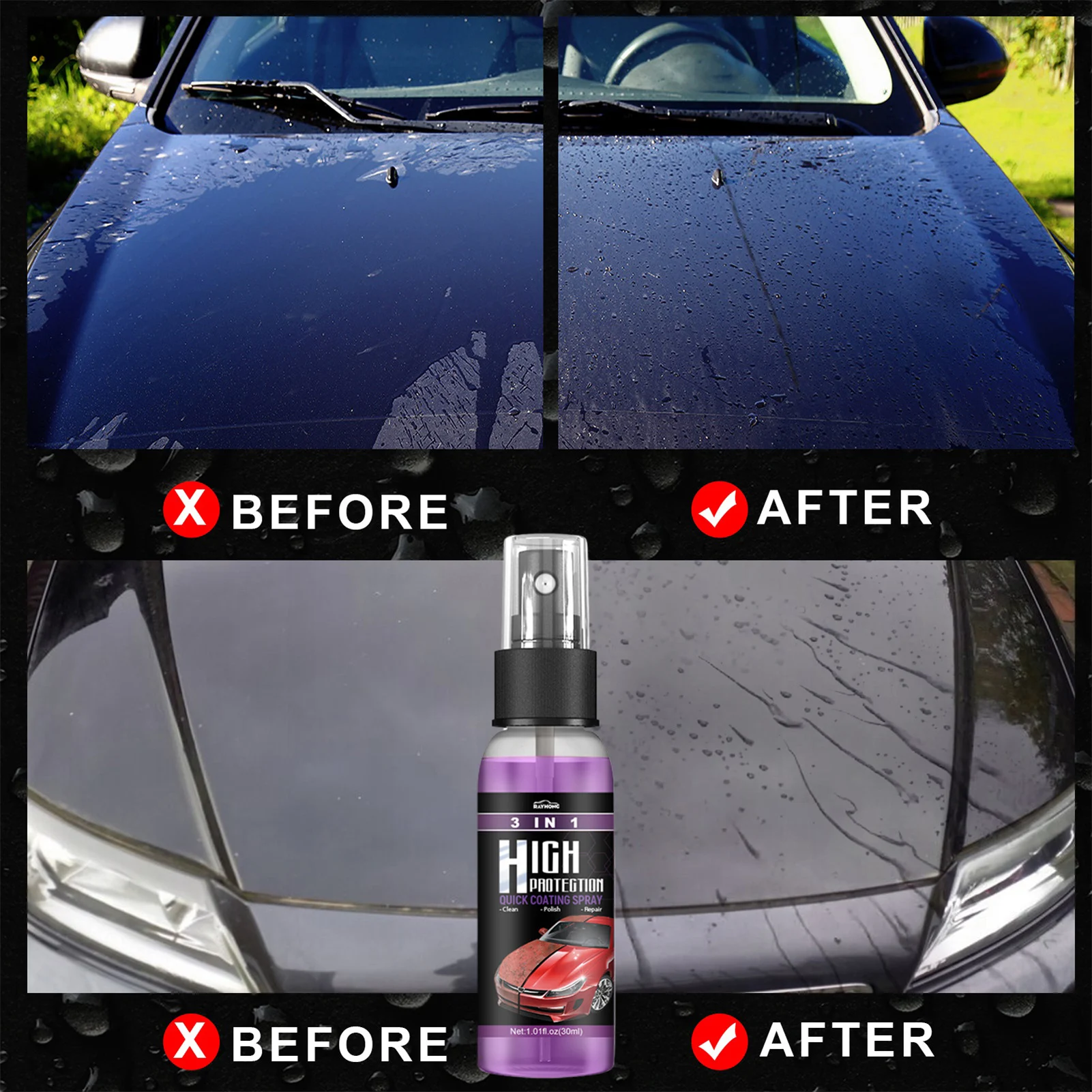 C0686 100ML 3 in 1 Car Nano Ceramic Coating for Polish & Sealer