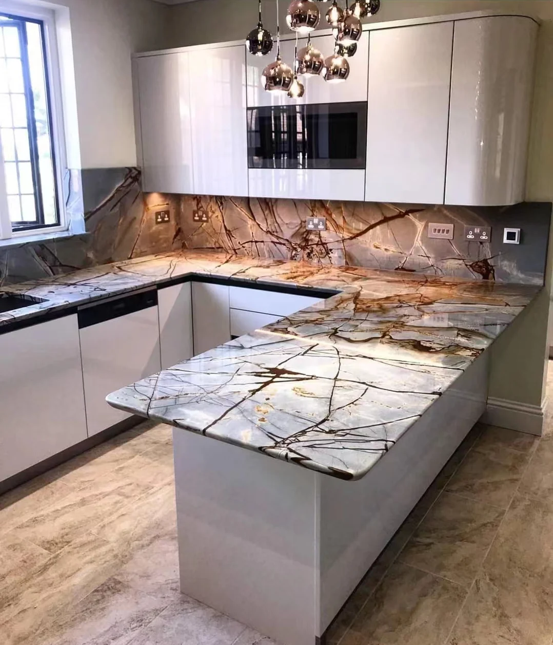 Blue Roma Granite Imperial Blue Quartzite For Stone Project Qt-011 Blue ...