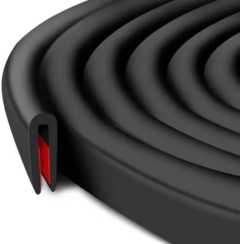 Garage Door Seal - Durable Rubber Edge Trim for Metal