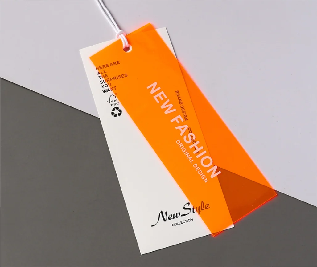 Luxury Custom Paper Label Embossing Clothing Tags for My Brand