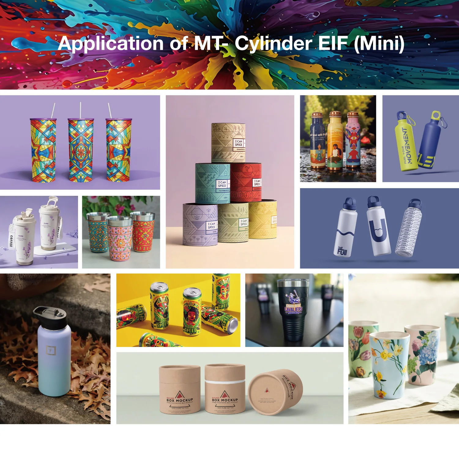 Mtutech Desktop Mini 360 Rotary UV Printer for Bottle Printing
