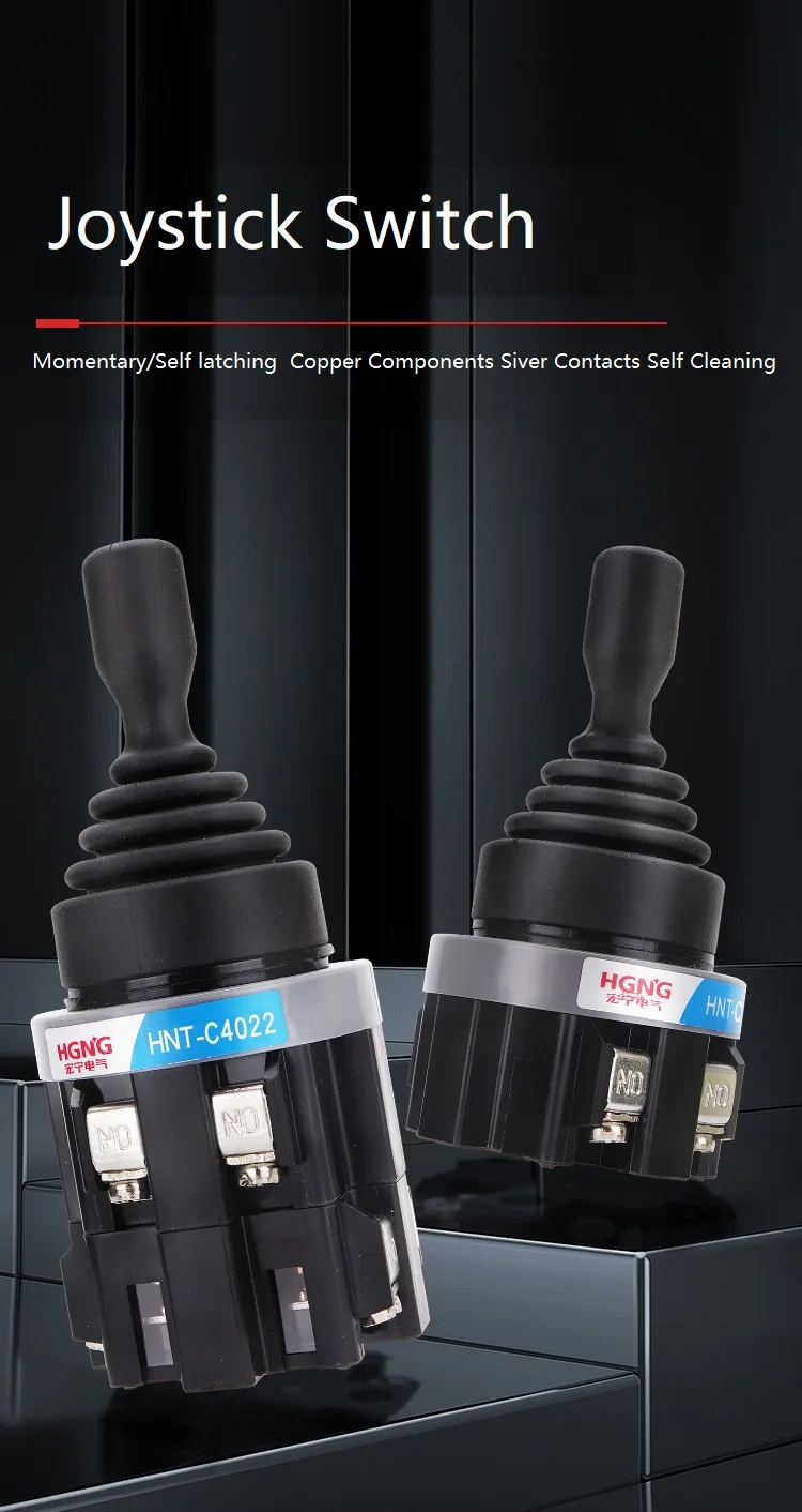 30mm Spring Return Monolever Joystick Switch Self Latching Momentary 4 ...