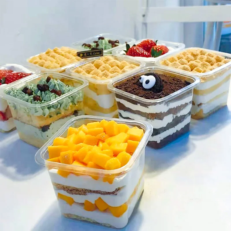 Wholesale Mousse Cake Box Fruit Packing Box Baking Packaging Cup ...