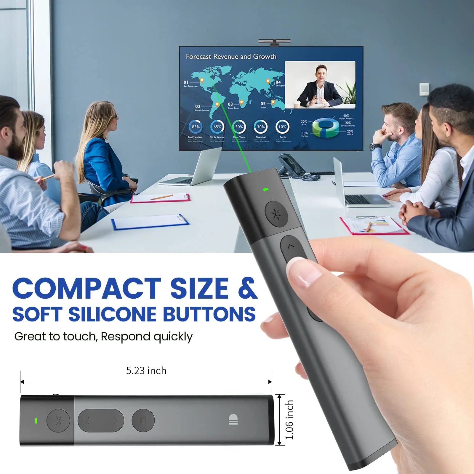 Best Wireless Laser Presenter Presentation Clicker Laser Pointer ...