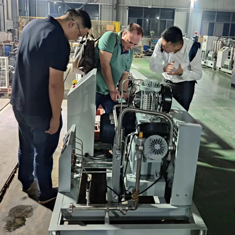 Azbel High Quality Booster Compressor 200 bar Water Cooling Nitrogen ...