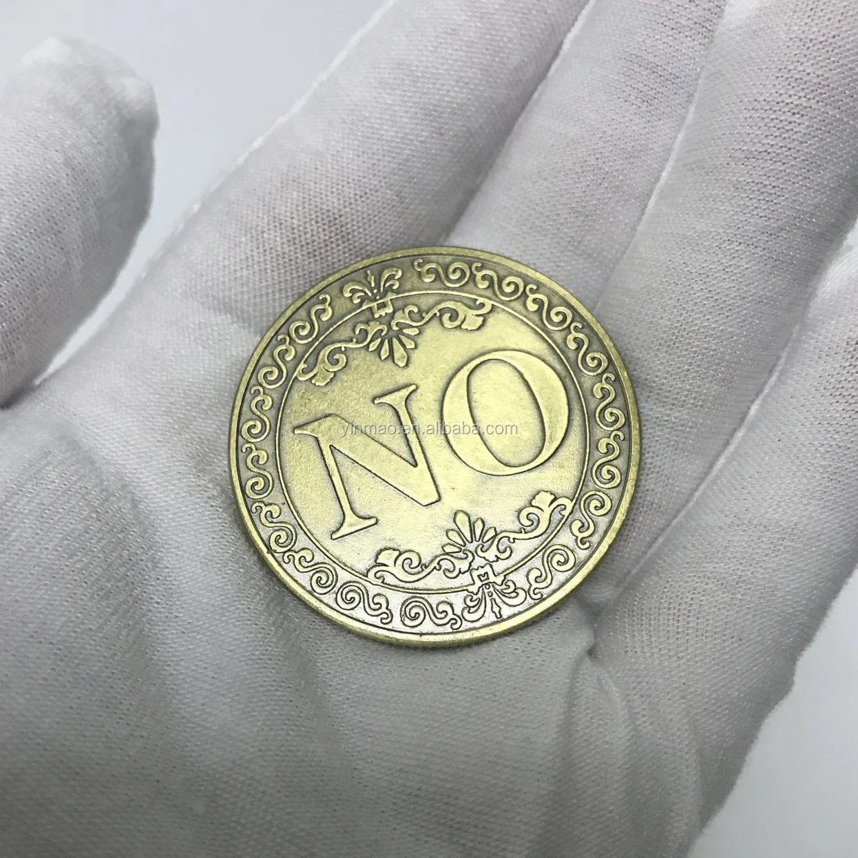 Yes No Letter Challenge Coin Lucky Divination Wish Coin Decision Maker ...