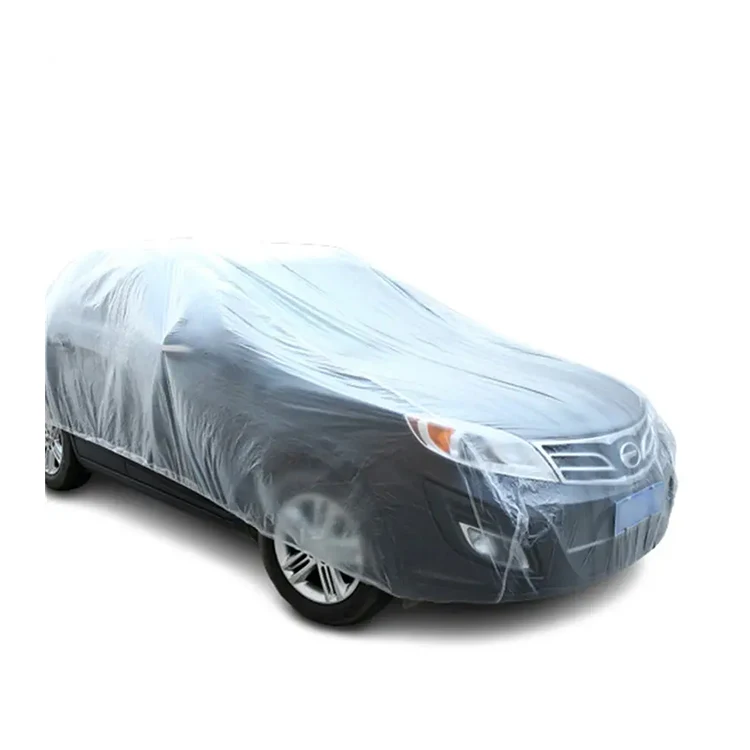 Hot Selling Waterproof Clear Plastic Pe Disposable Car Cover For ...