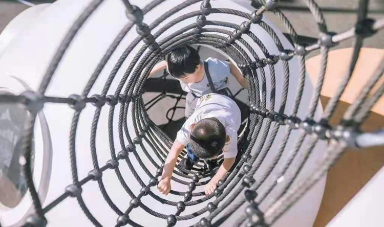 Outdoor Kids Rope Bridge Net Tunnel For Park And Nursery - Buy Net ...
