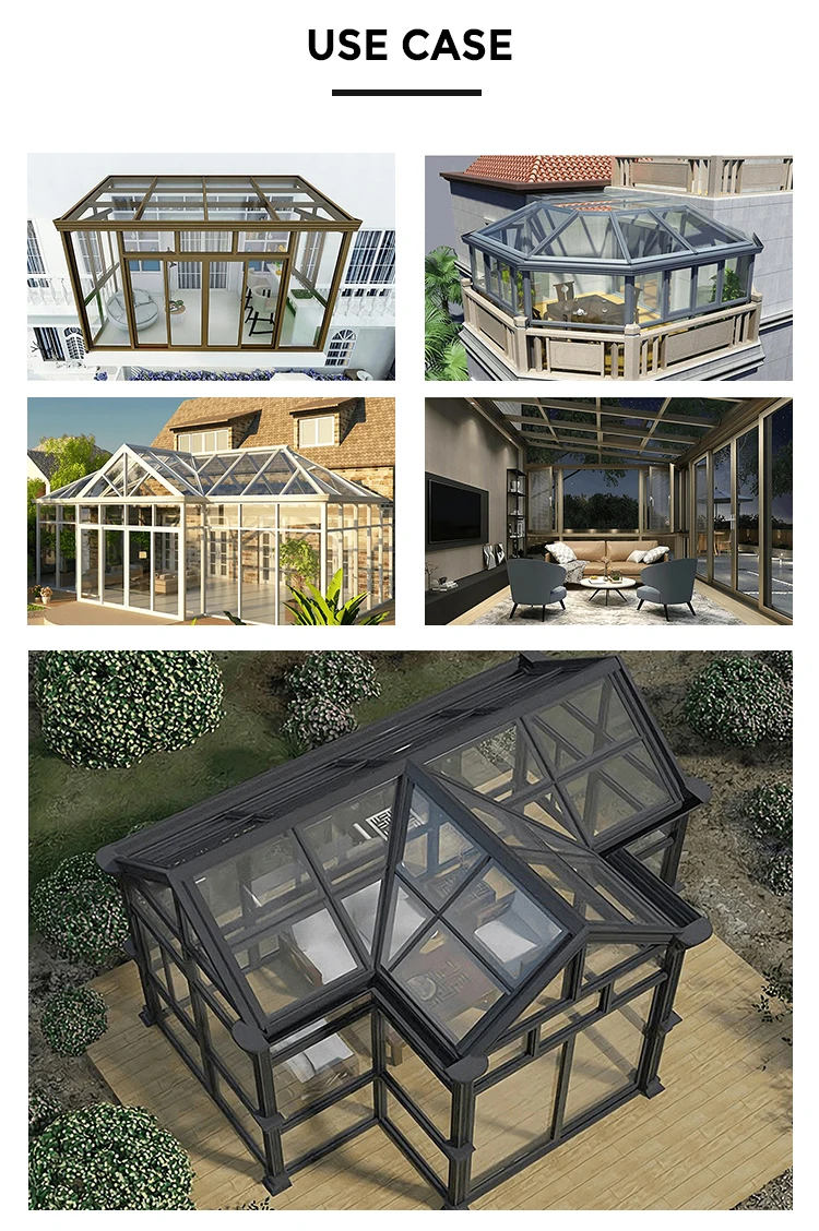 Steel Sunroom Outdoor Aluminum Sunroom Automatic Freestanding Sunroom ...