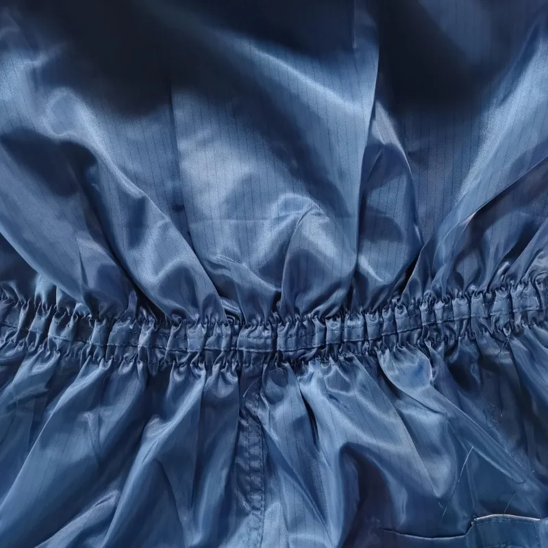 Navy Blue Polyester Carbon Fiber Paint Overall - Anti-static