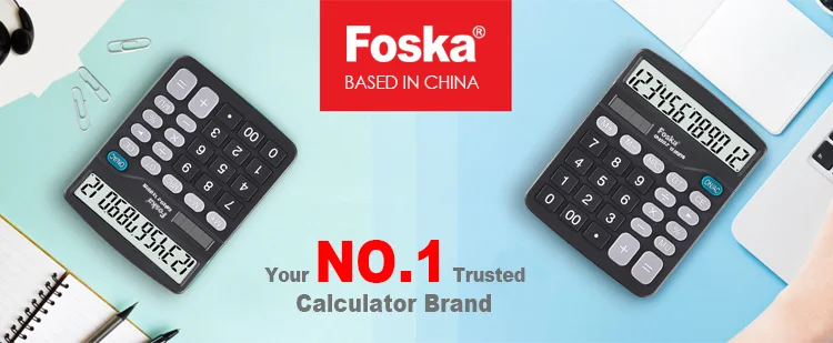 Foska Basic Automatic Sleep Dual Power Office Supply Desktop Financial ...