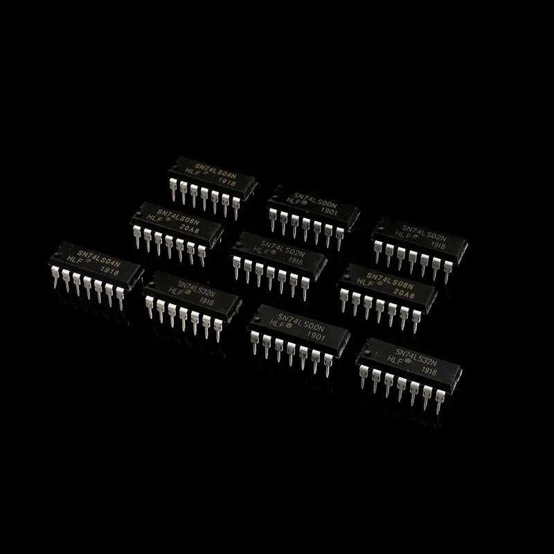 Components Electronic 74ls00 74ls02 74ls04 74ls08 74ls32 Dip 14 Ic Chip ...