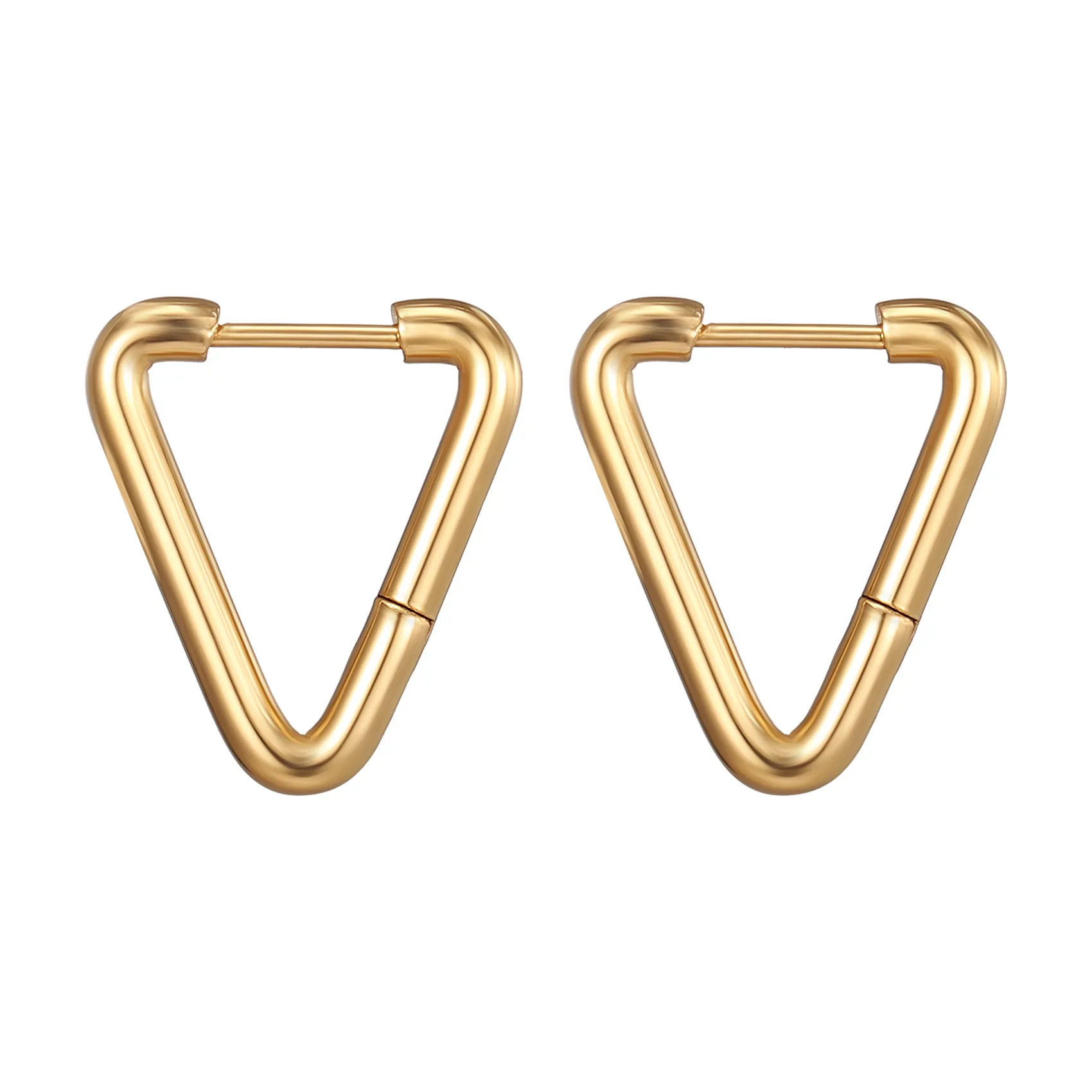 Humble Chic Thin Triangular Stainless Ear Buckle Earring For Women ...