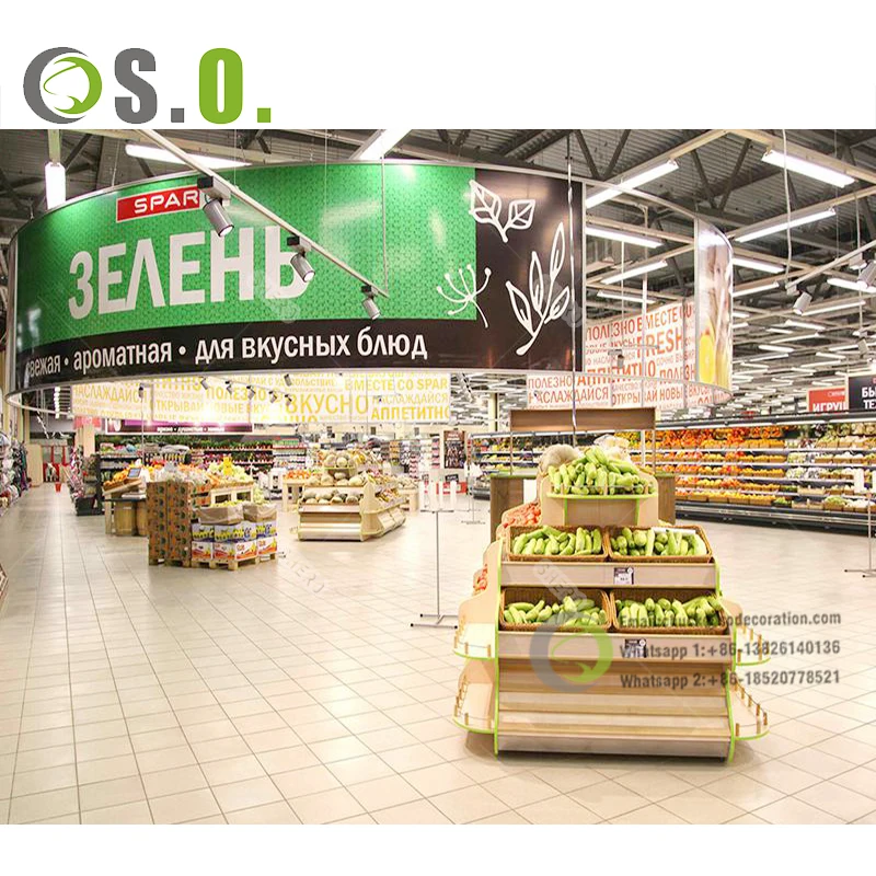 Supermarket Design Layout Modern - Customize Your Shelves