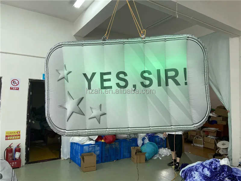 Hanging Inflatable Comic Sign With Light For Themed Party Decoration ...