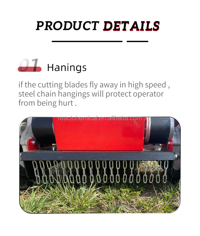 HT550 Professional Remote Control Lawn Mower for Weeding