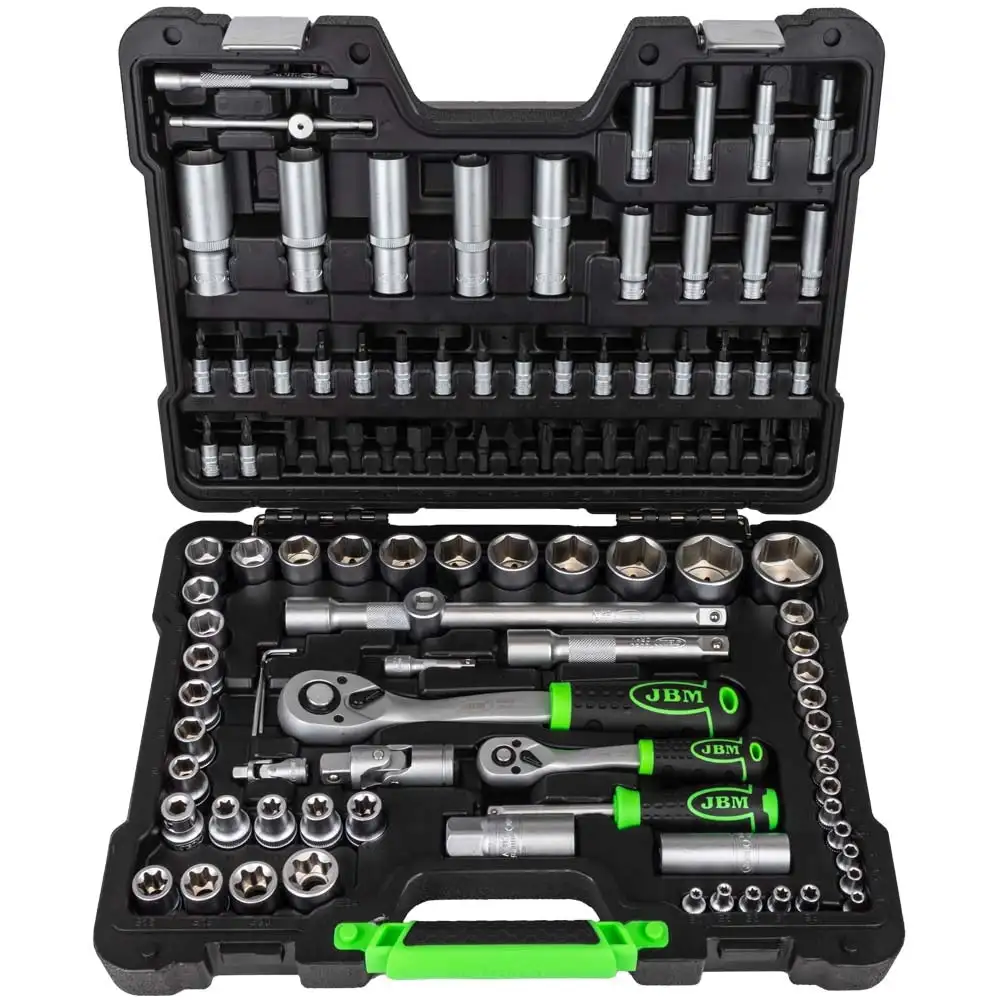 108-piece Tool Set with Satin-Finish Hex Sockets in Durable Case
