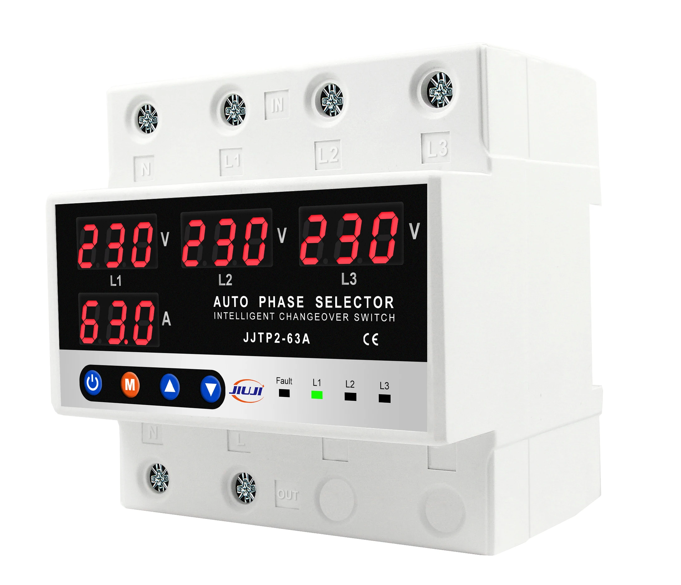 Jjtp2-63a Auto Phase Selector Intelligent Changeover Switch Adjustable ...