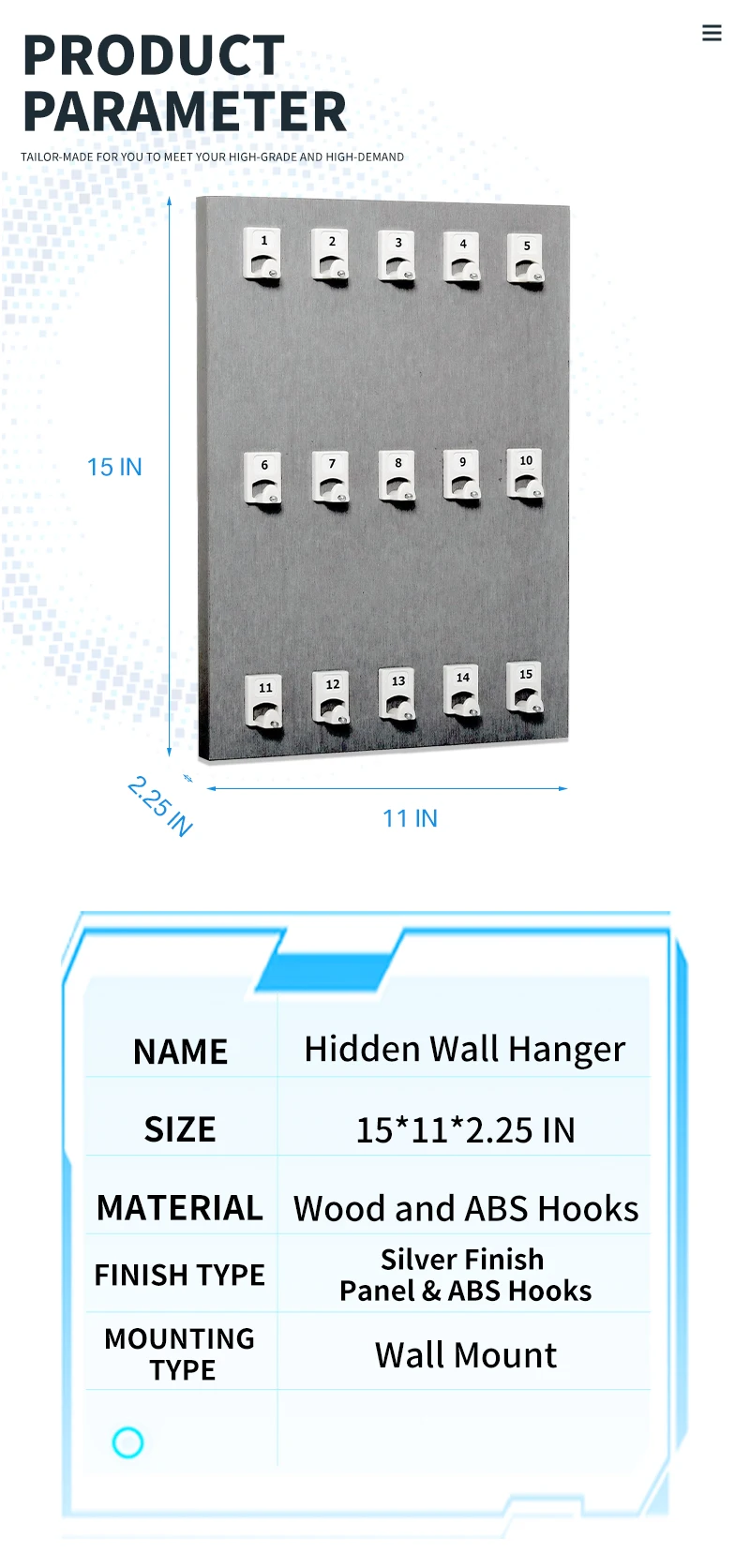 15-number Key Customer Rack Key Holding Stand Car Repair Shop Car ...