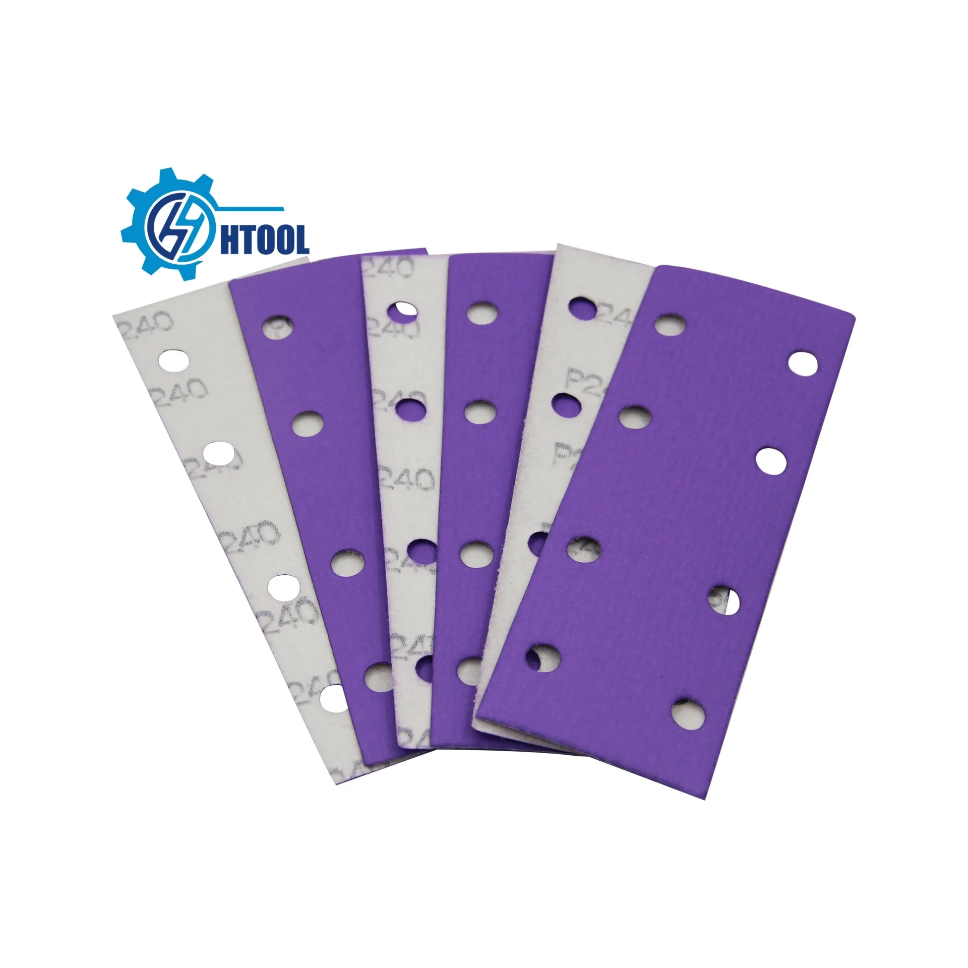 230x115mm Aluminum Oxide Abrasive Fiber Grinding Sanding Paper with 8 ...