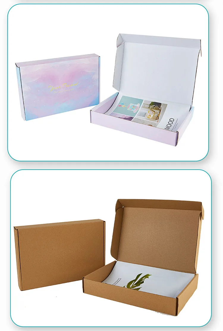 Custom Printed Packaging Folding Cardboard Corrugated Mailer Shipping ...