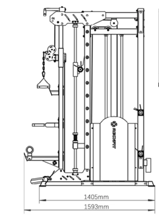 Smith Machine - Comprehensive Fitness Trainer for Home or Gym