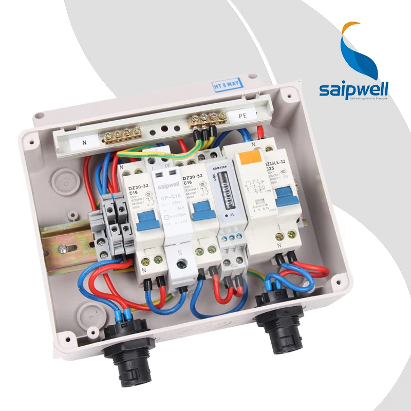 Saipwell Solar PV Combiner Box | DC Combination Lock Box for 2 4 6 8 12 ...