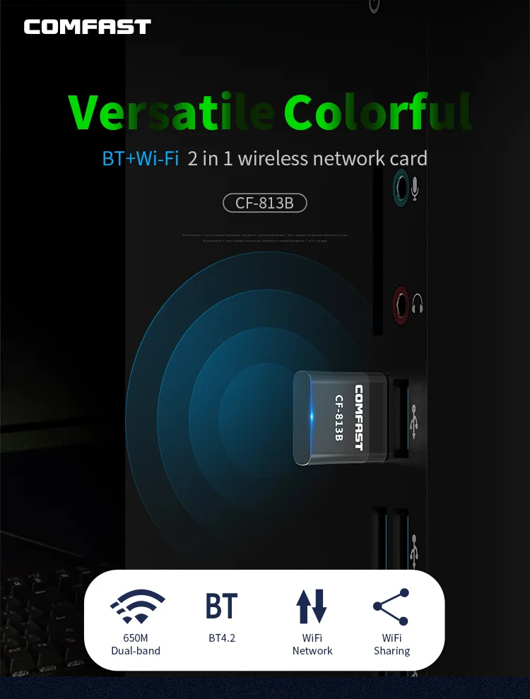 Good Feedback Comfast Cf-813b Rtl8821cu Internal 2dbi Antenna 650mbps ...