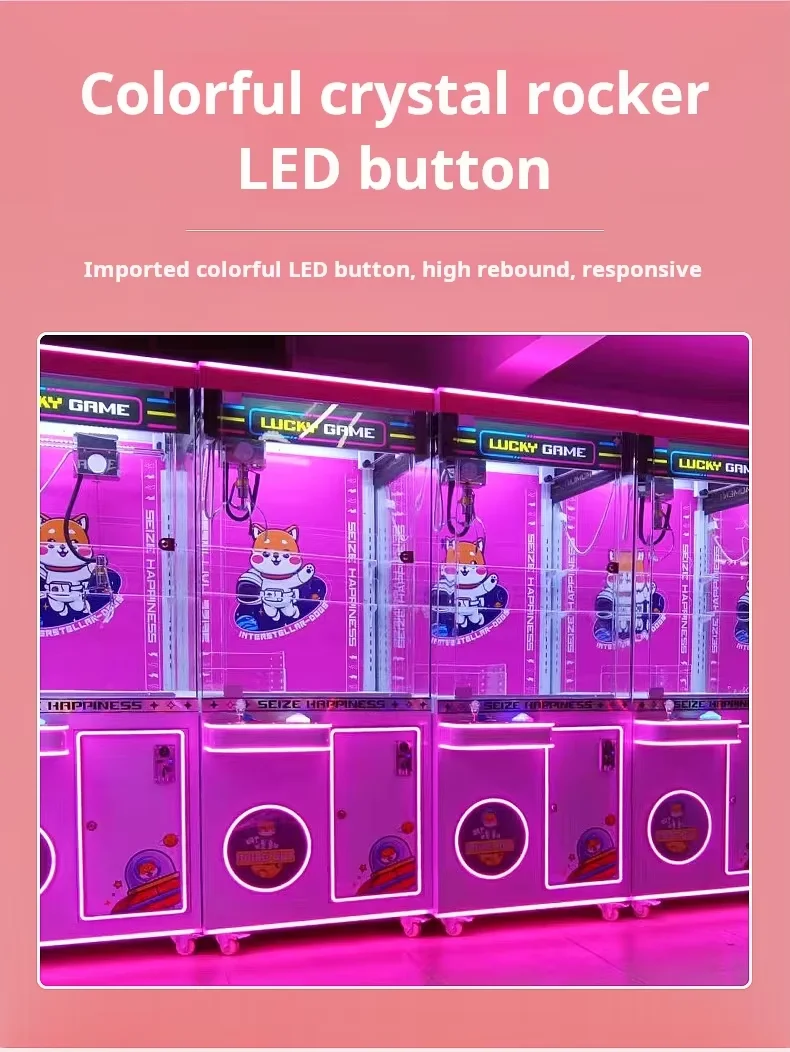 Arcade Mini Big Claw Machine with Bill Coin Acceptor Card Reader Custom ...