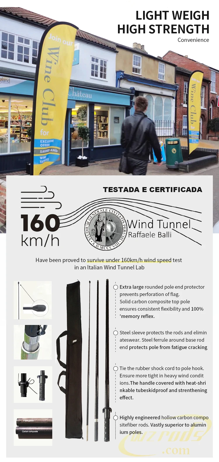 Portable Promotional Beach Flag Custom Printing Unique Attractive ...