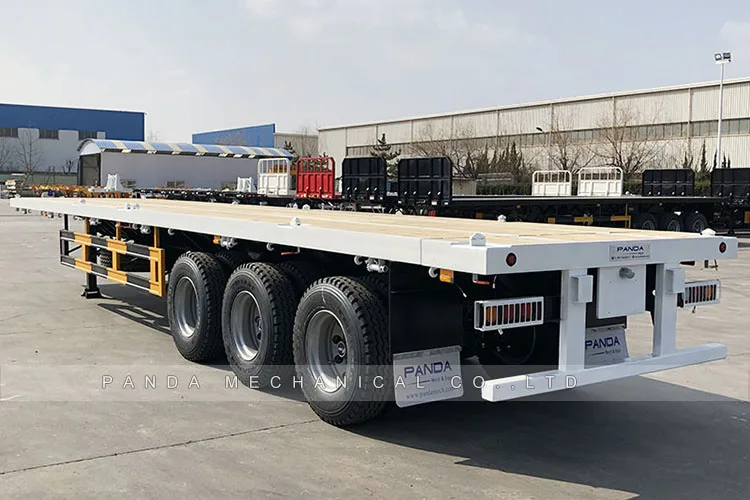 53-Foot Flatbed Trailer - Steel 3 Axle Western Panda Truck Trailer, CCC ...