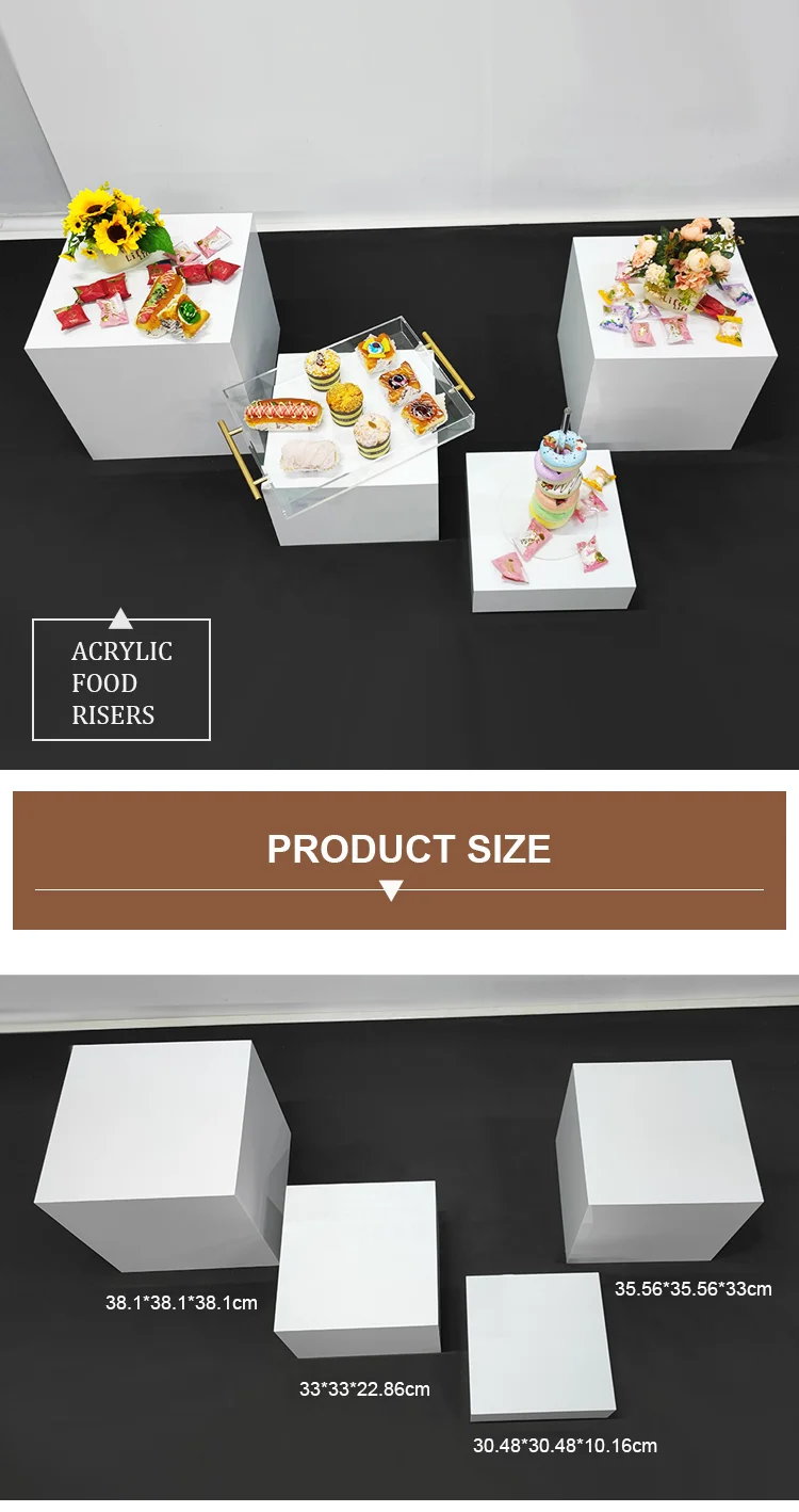 Premium Acrylic Food Display Stands - Perfect for Events