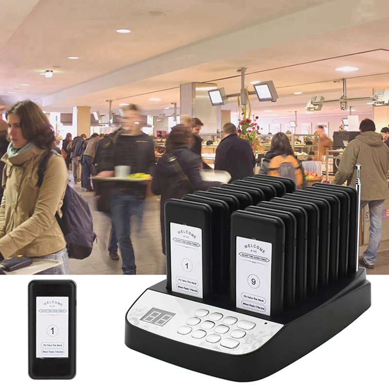 Wireless Restaurant Guest Pagers Restaurant Paging Waiter Pager Receiver Pager Beeper Service ...