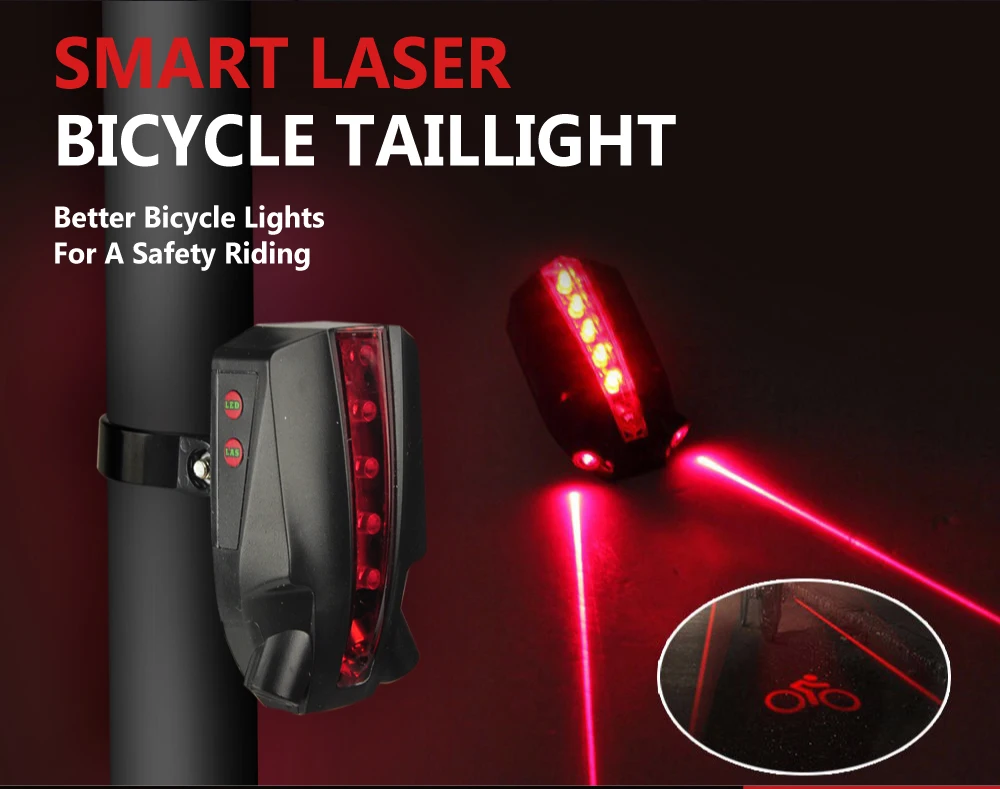 Bicycle Projector Tail Light Logo Projection Bicycle Tail Light Bicycle ...