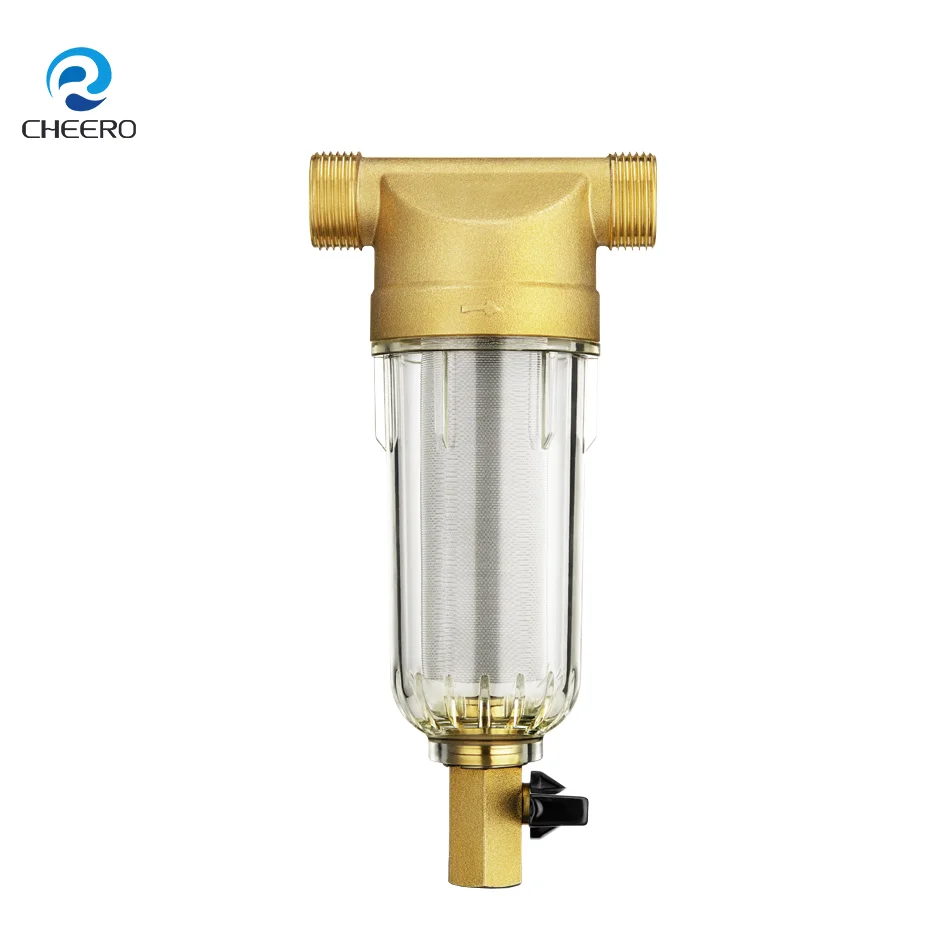 Brass Home Water Main Line Pure Filter SS Mesh Water Pre Filter 40 ...
