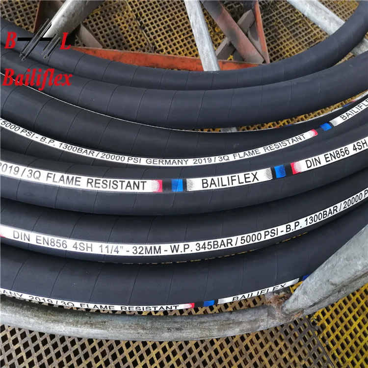 SAE 100 R15 Steel Wire Spiral NBR Rubber 3/4" 1' Special High Pressure ...