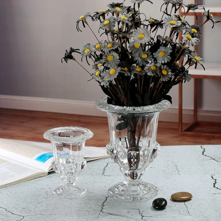 Hot Sale Classic European Style Vintage Transparent Cheap Glass Vases ...