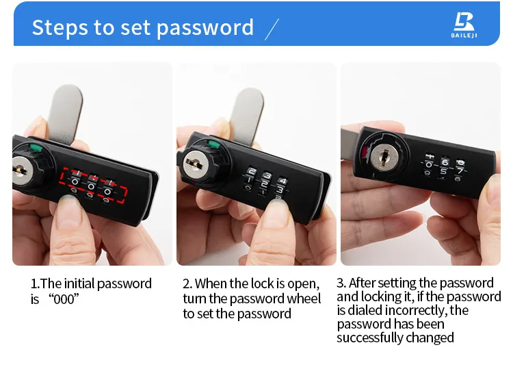 High Security Three-Position Combination Lock Cam Durable Office ...