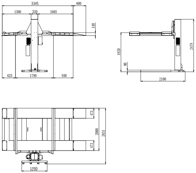 2000kg Hydraulic Single Column Lift Electric Unlocking Mechanical Car ...