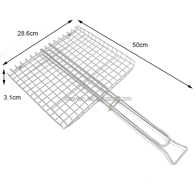 Metal Barbecue Wire Mesh, BBQ Rack Burger Fish BBQ Grilling Basket, BBQ ...