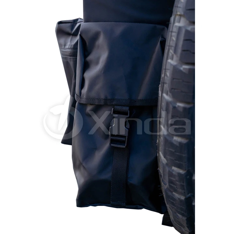 Custom 4WD Overlanding Spare Wheel Trash Bag 50L Waterproof PVC Rear ...