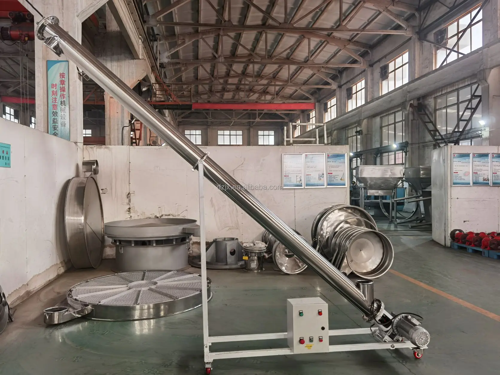 Customized Design Flexible Screw Auger Conveyer,Food Grade Screw Feeder ...