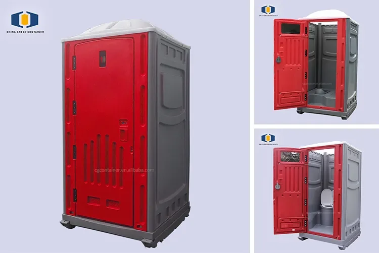 Prefabricated Hdpe Portable Toilet Graphic Design Onsite Inspection ...