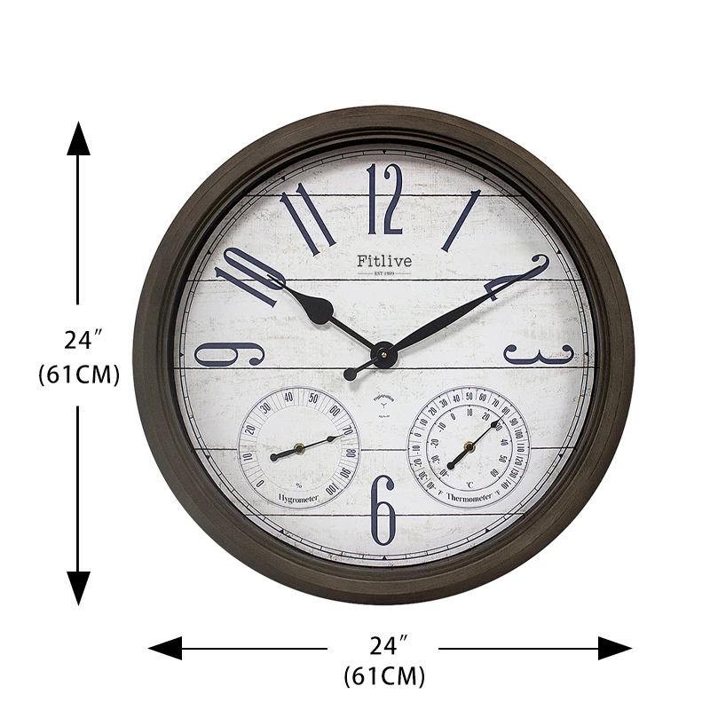 Alibaba.com: 24 inch large waterproof outdoor wall clock with ...
