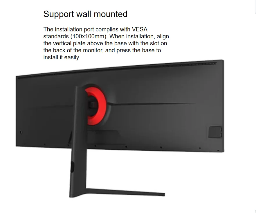 49 Inch Curved Gaming Monitor 5k Monitor PC with Type C